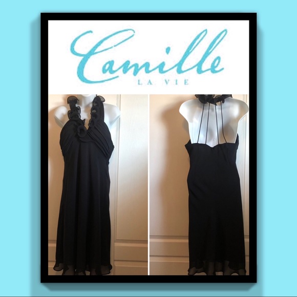 Camille La Vie | Dresses | Camille Lavie Black Evening Dress | Poshmark